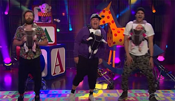 James Corden, Ashton Kutcher and Danny Masterson come together to ...