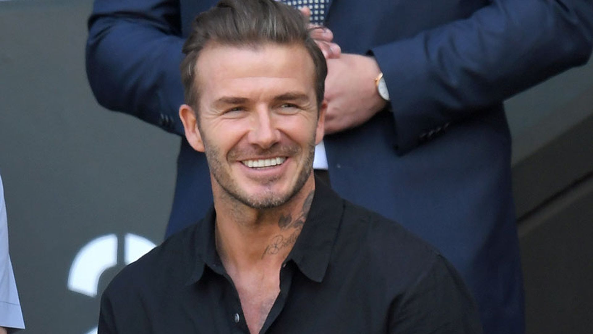 Charming David Beckham wins at Wimbledon | HELLO!