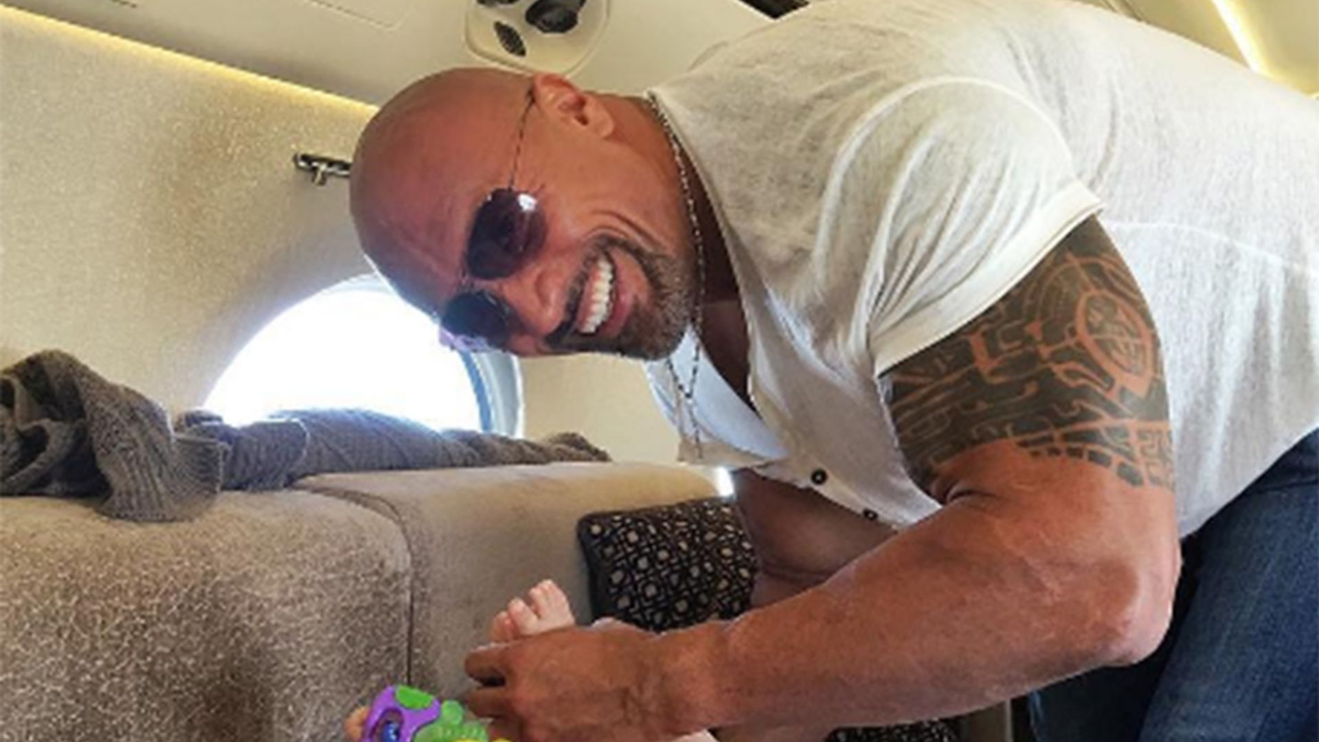 The Rock is the most adorable celebrity dad in this photo | HELLO!