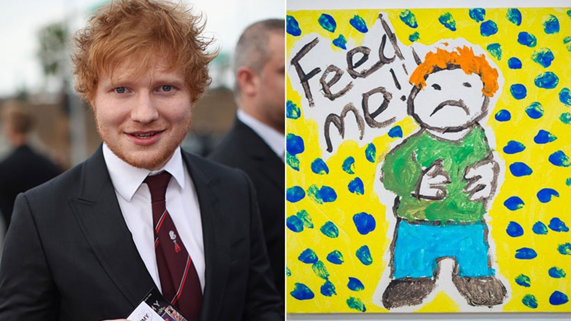 Ed Sheeran shares cute self-portrait for charity – see the picture ...