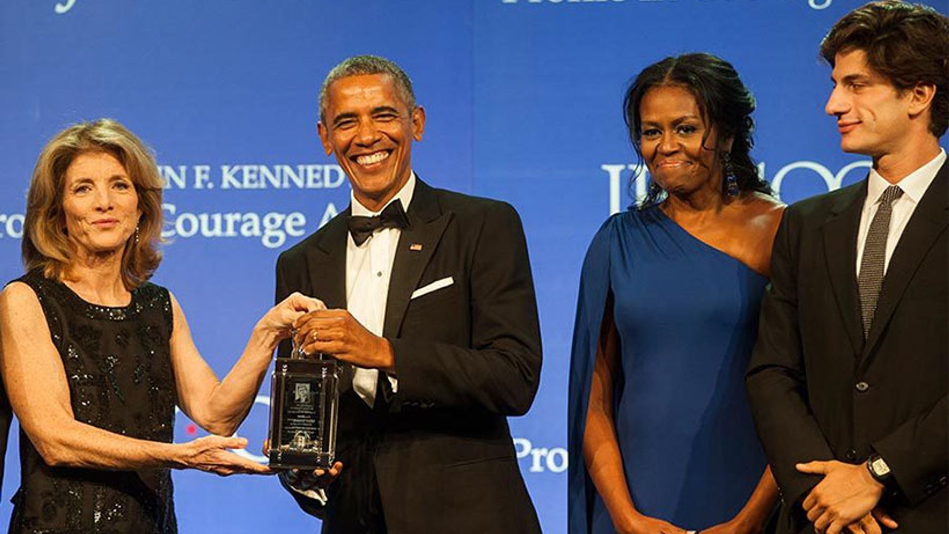 Barack Obama receives prestigious honour from John F. Kennedys grandson