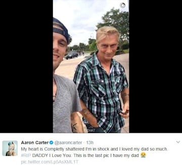 Aaron and Nick Carter devastated by shock death of father Bob | HELLO!
