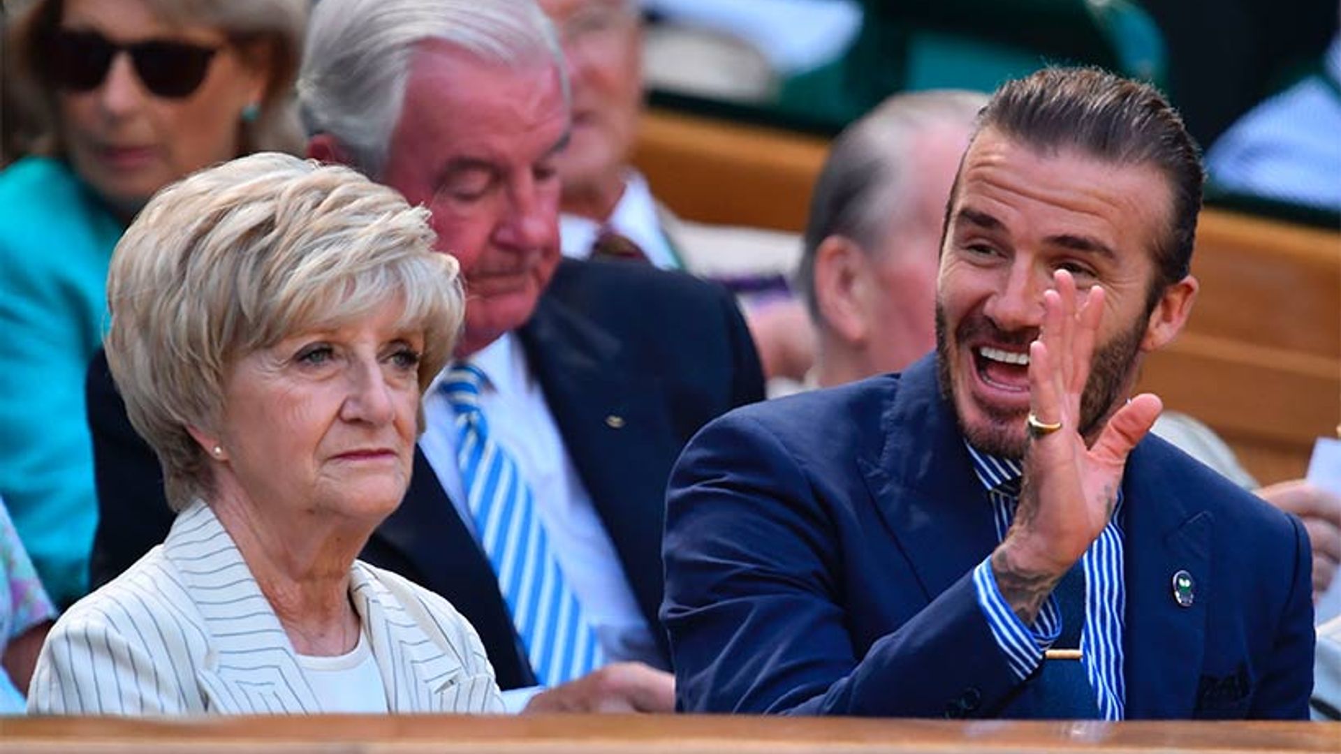 David Beckham takes his mum Sandra to Wimbledon | HELLO!
