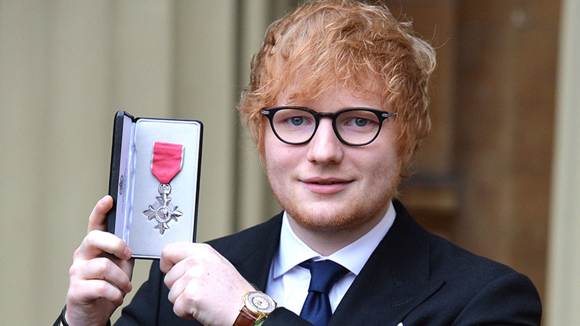 Ed Sheeran broke royal rules as he received MBE from Prince Charles ...