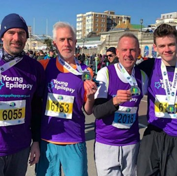 Zoe Ball cheers on son Woody at Brighton Half Marathon | HELLO!