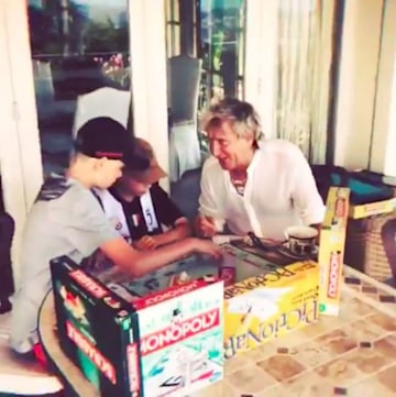 Penny Lancaster and Rod Stewart's sons Alastair and Aiden make rare ...