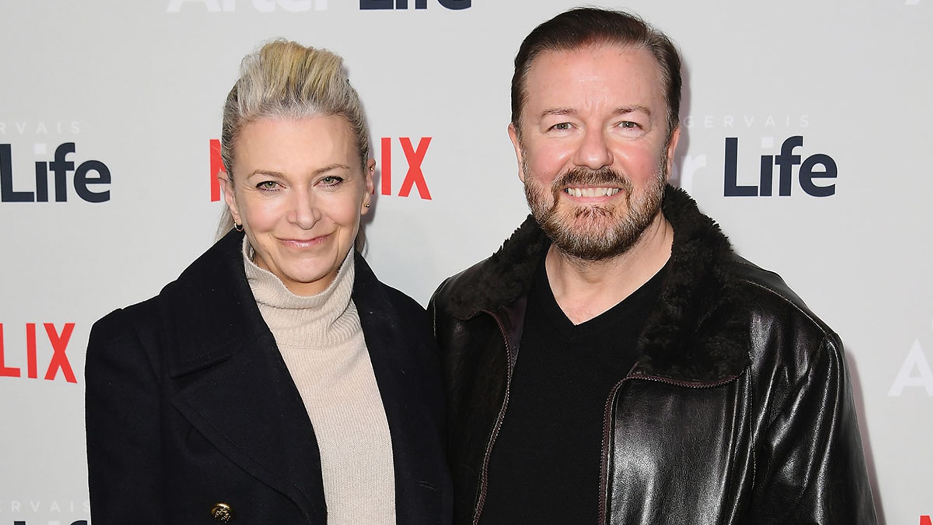 Ricky Gervais pokes fun at partner Jane Fallon in rare snap | HELLO!