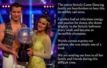 Strictly Come Dancing pay emotional tribute to former winner Caroline ...