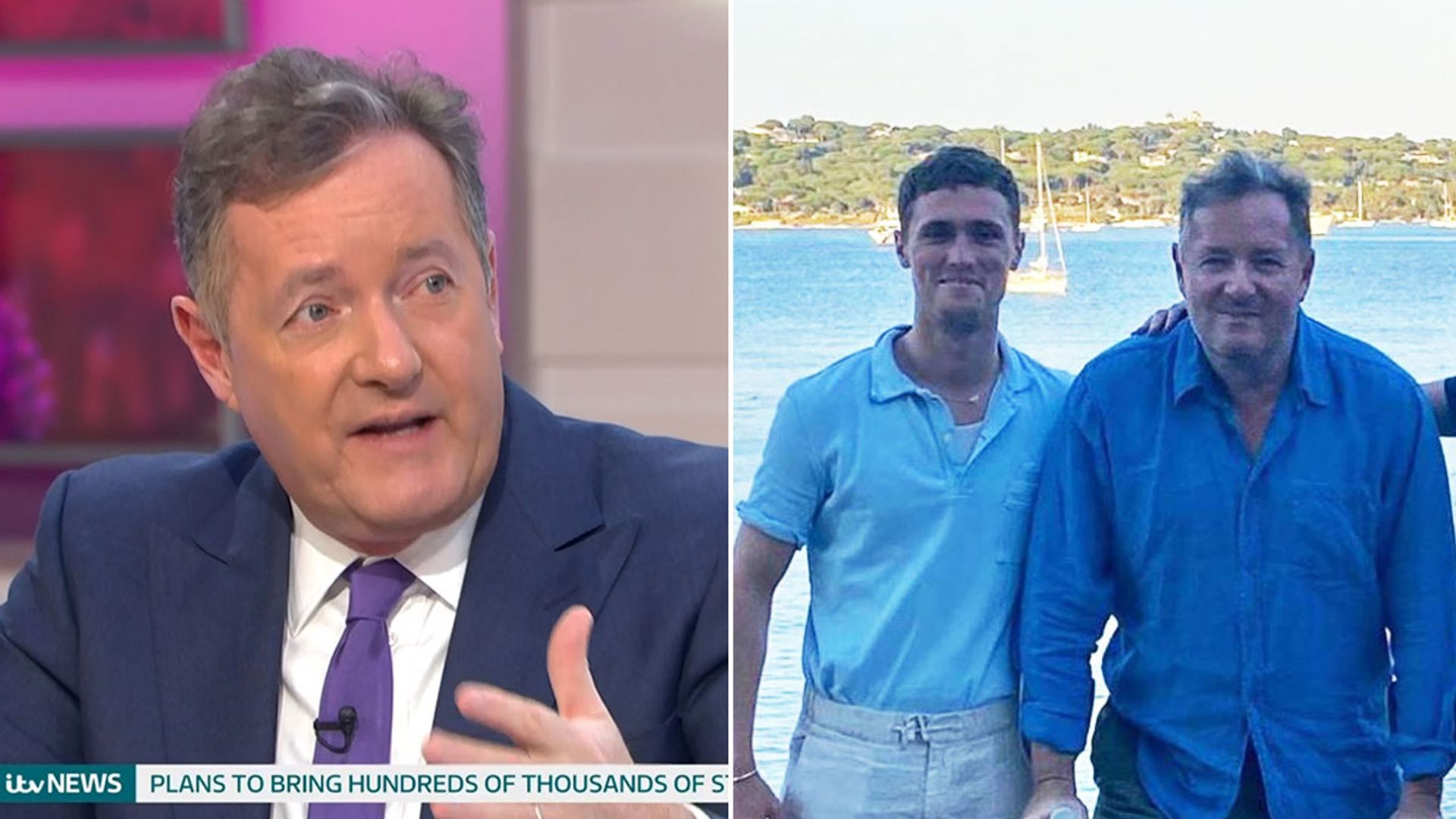 Piers Morgan's sons come to his rescue after horrific injury | HELLO!