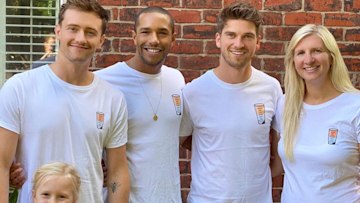 Rebecca Adlington sets record straight as she poses with partner Andrew ...