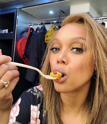 Tyra Banks is mesmerizing in dressing gown selfie and barely-there ...