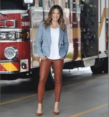 Ginger Zee stuns with leather-clad look | HELLO!