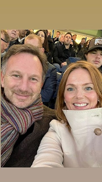 Geri Horner cosies up to husband Christian Horner in rare family ...
