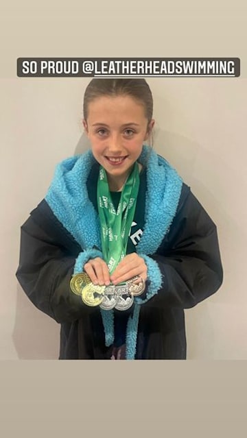 Abbey Clancy 'so proud' of daughter Sophia as she follows in dad Peter ...