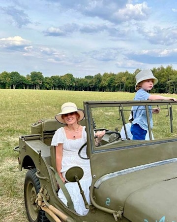 Spice Girl Geri Horner twins with son Monty for special summer outing | HELLO!