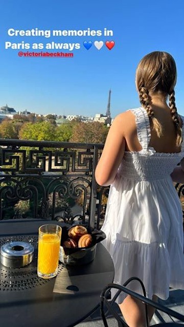 David Beckham and daughter Harper enjoy adorable Parisian breakfast ...