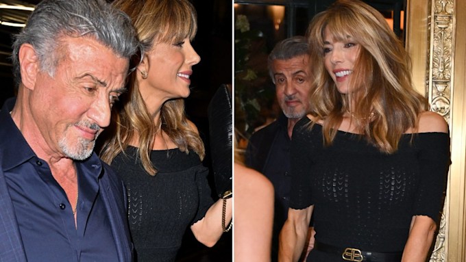 Sylvester Stallone's wife Jennifer Flavin wows in crochet LBD on date ...