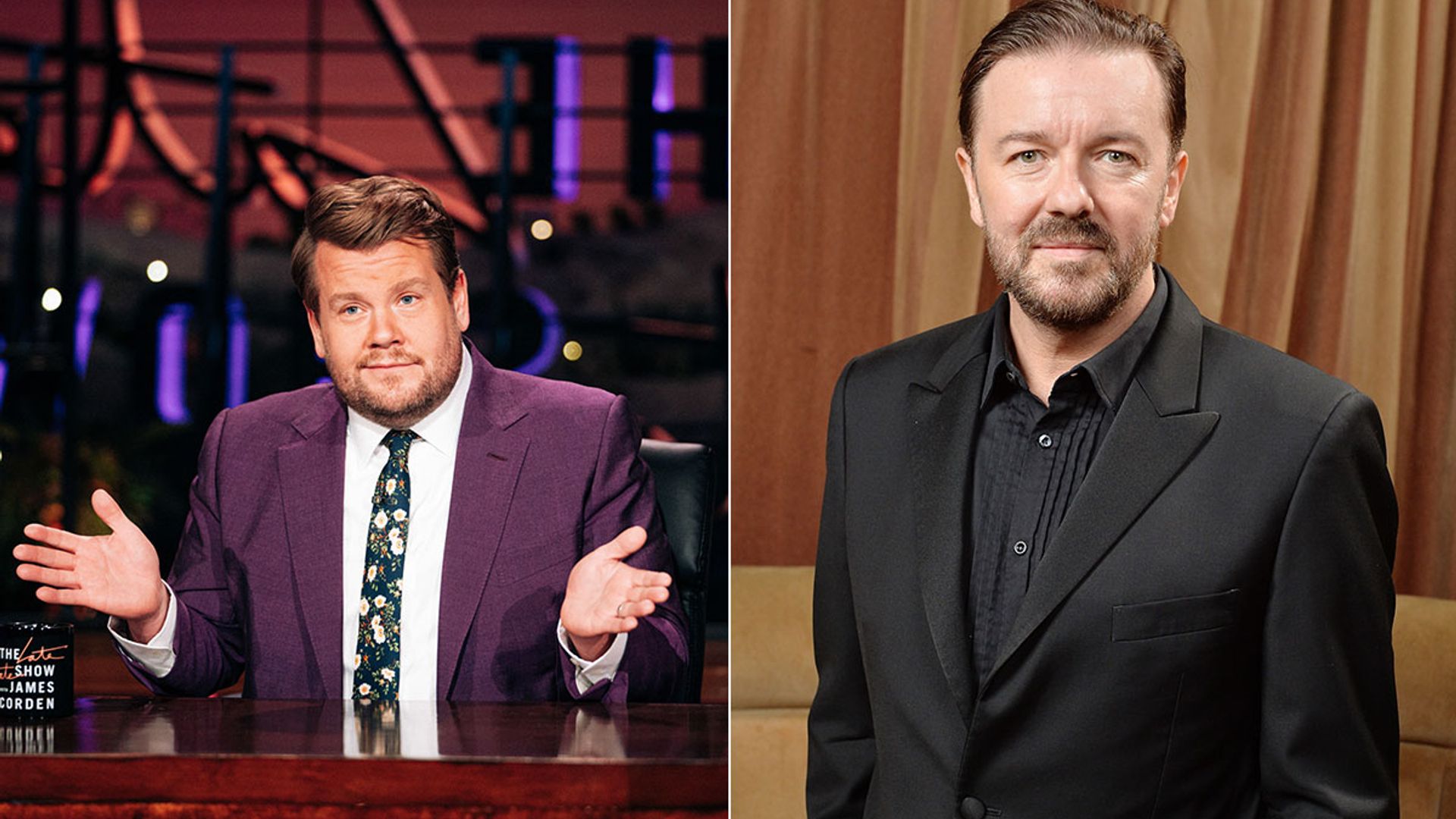 Ricky Gervais responds to James Corden copying his joke word for word ...