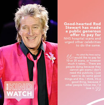 Rod Stewart's generous offer as he calls on other celebrities to help ...