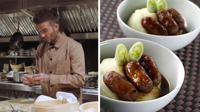 David Beckham adds unusual ingredient to his bangers and mash – see pic ...