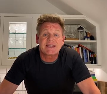 Gordon Ramsay shares unusually sombre message from home kitchen | HELLO!
