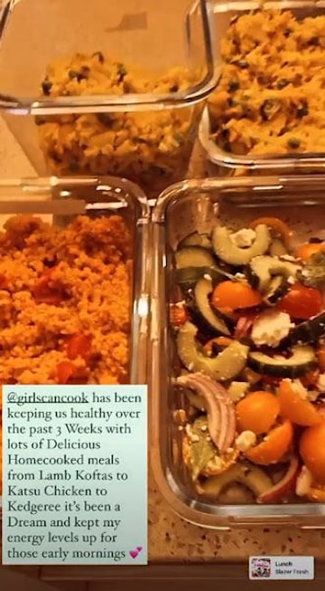 Kelly Brook's extravagant dinner will floor you | HELLO!