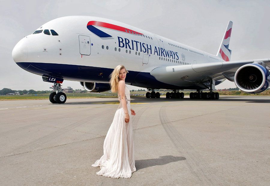 Georgia May Jagger models for British Airways | HELLO!