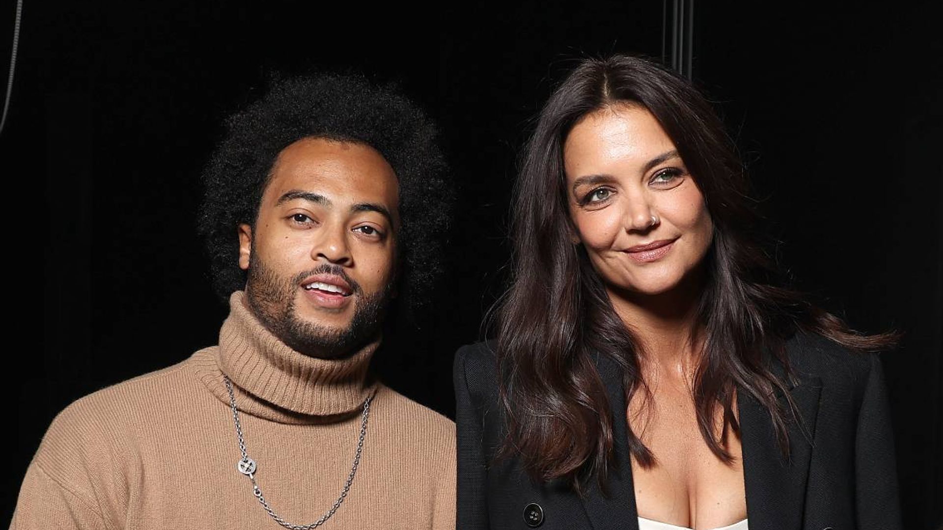 Katie Holmes dons figure-hugging corset with plunging neckline for ...