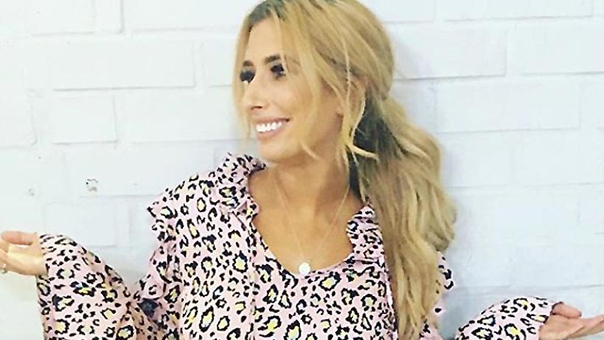 Stacey Solomon just found an amazing Topshop red leopard mini print ...