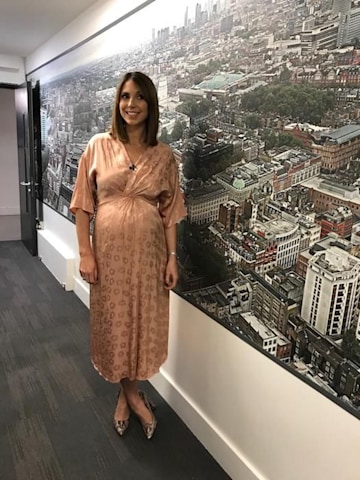 The One Show: Alex Jones dresses her baby bump in £30 Zara minidress ...