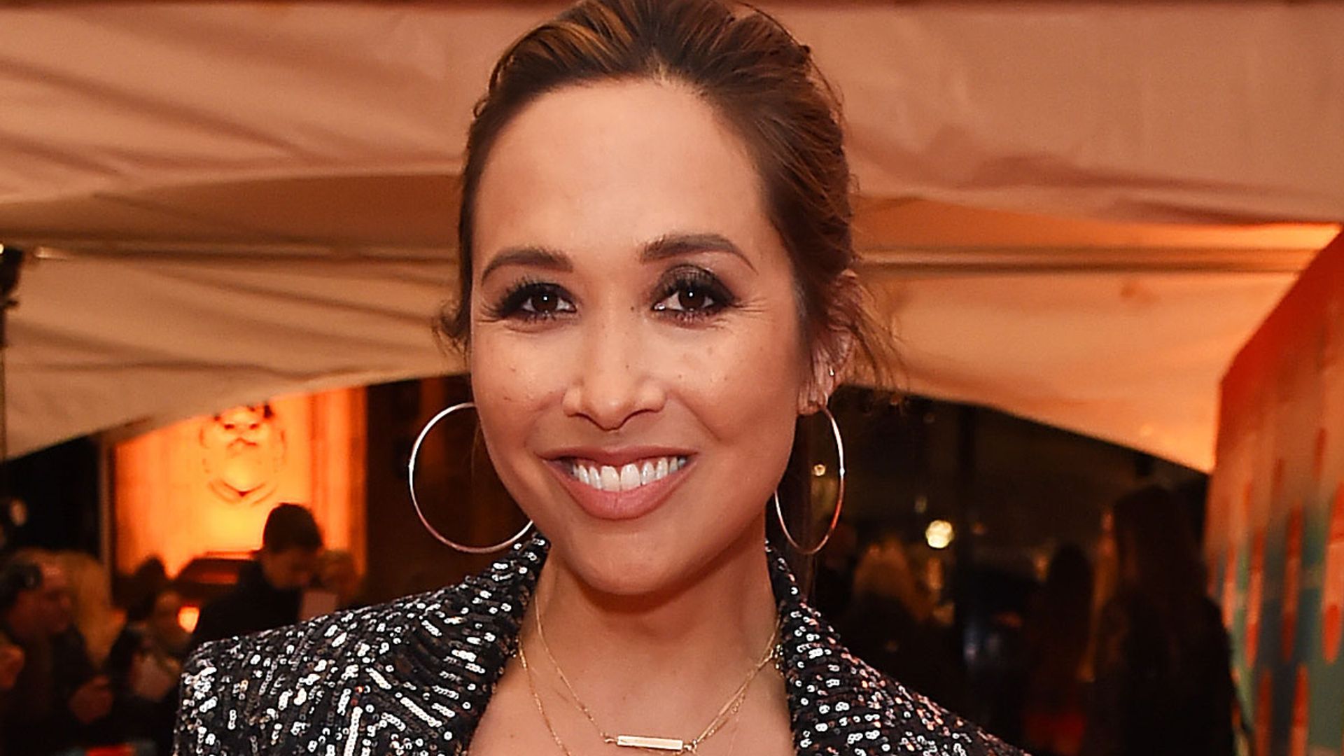 Myleene Klass' sequin Zara suit is too sparkly for words | HELLO!