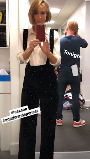 The One Show's Alex Jones wows in chic high-waisted velvet trousers ...