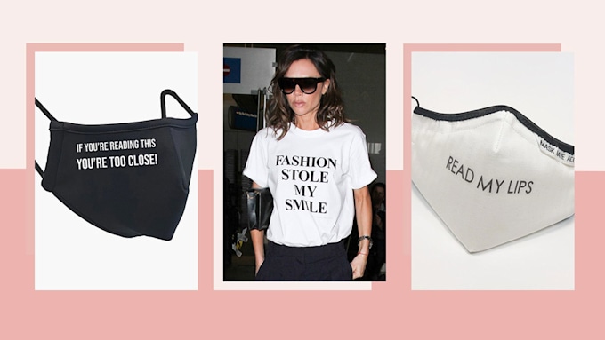 Sassy slogan face masks Victoria Beckham would LOVE | HELLO!