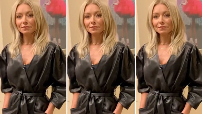 Kelly Ripa's sexy leather dress is her chicest look yet | HELLO!