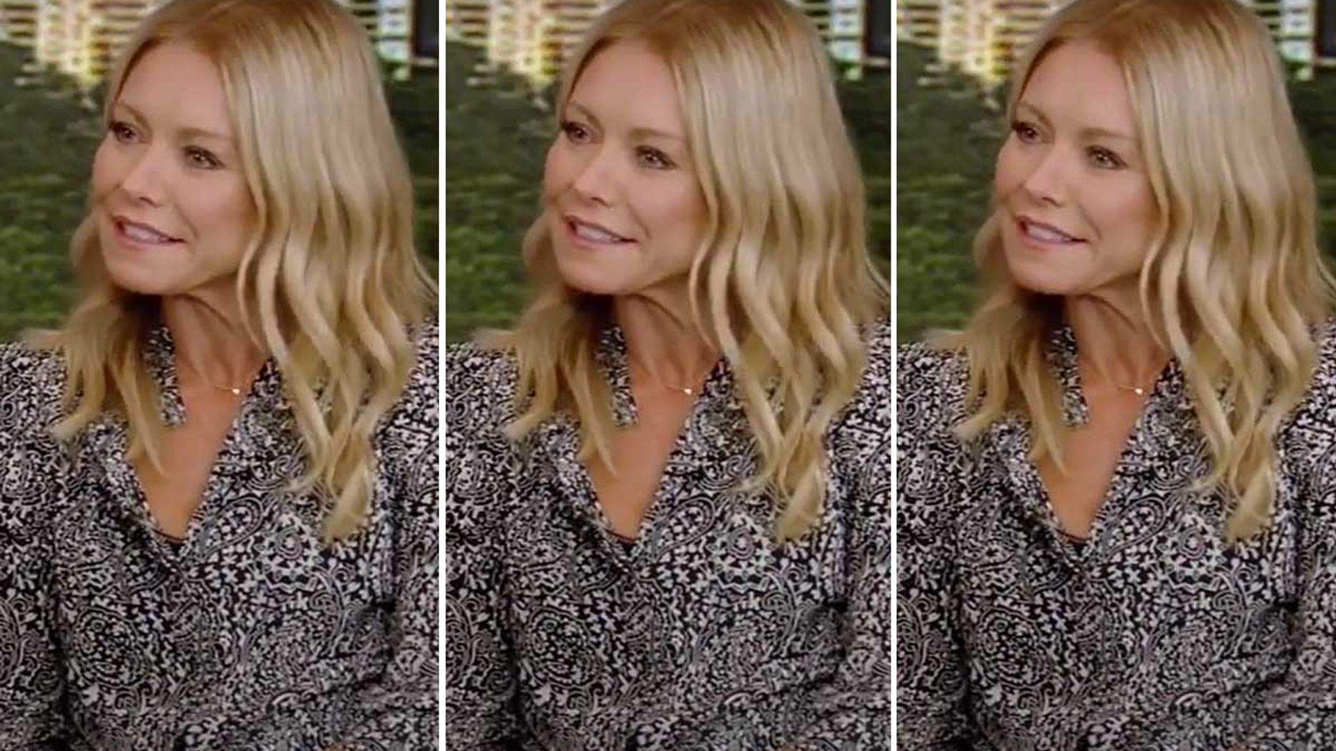Kelly Ripa's monochrome blouse is the perfect Fall staple | HELLO!