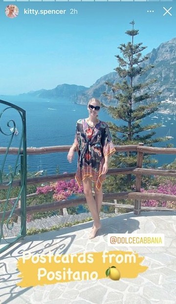Lady Kitty Spencer shares stunning swimwear snap from honeymoon | HELLO!