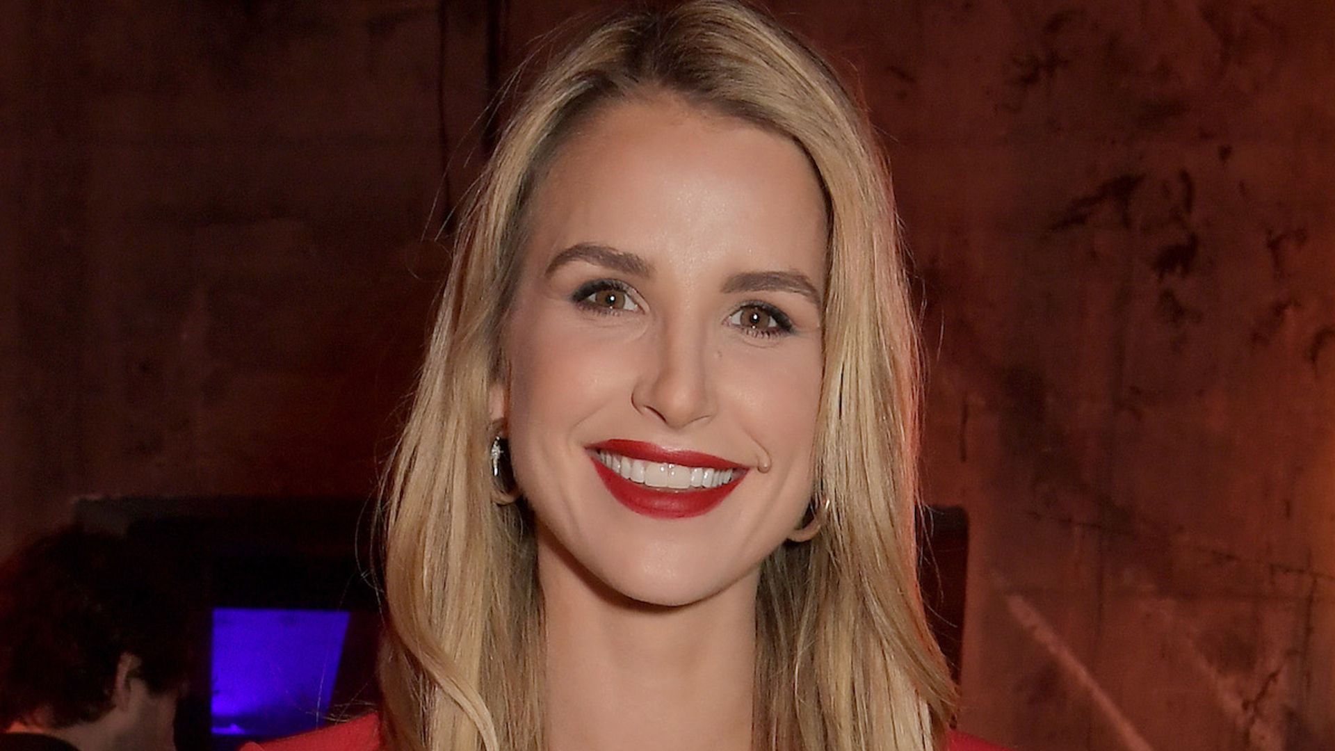 Vogue Williams looks incredible in leg-split leather dress | HELLO!