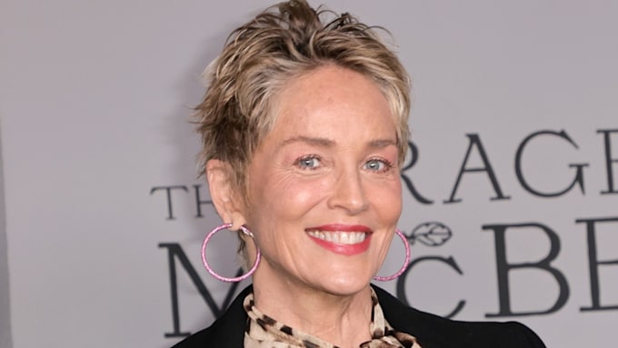 Sharon Stone, 63, poses in slinky figure-hugging dress that sparks ...