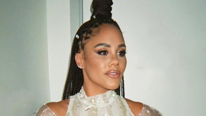 Alex Scott sets pulses racing in daring bodycon dress | HELLO!