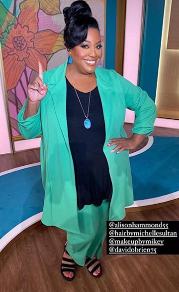 Alison Hammond turns heads in must-see emerald green co-ord | HELLO!