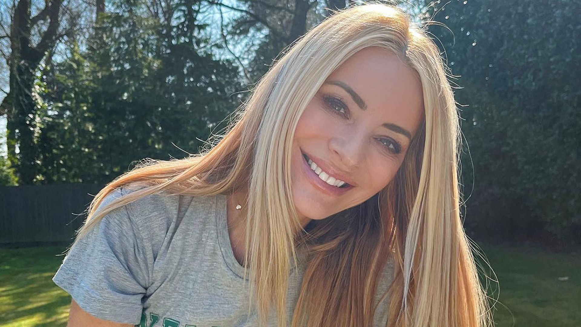 Tess Daly wows in slinky leather trousers and leopard print | HELLO!