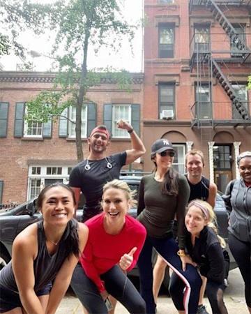 GMA's Amy Robach displays incredibly toned legs in daring leather mini ...