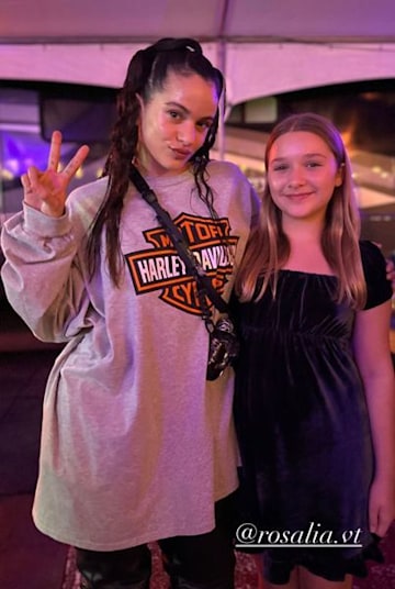 Harper Beckham rocks must-see velvet dress - and it's SO Victoria | HELLO!