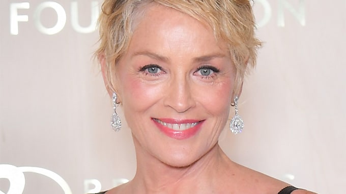 Sharon Stone showcases never-ending legs in tiny mini dress in photo ...