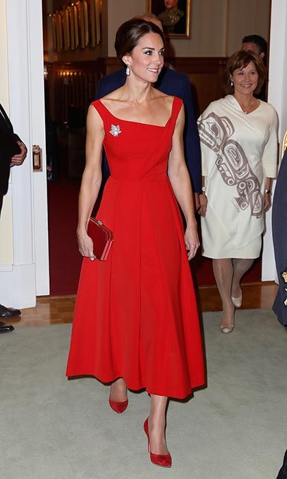 Glamorous Kate Middleton Wows In Red Gown At Glitzy Bash Hello