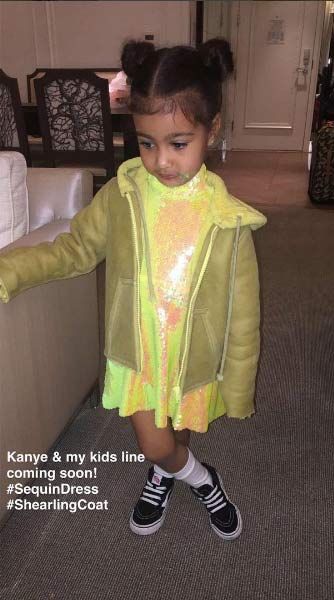 Kim Kardashian and Kanye West's daughter North West models their new ...