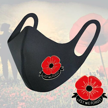Poppy face masks to wear on Remembrance Sunday | HELLO!