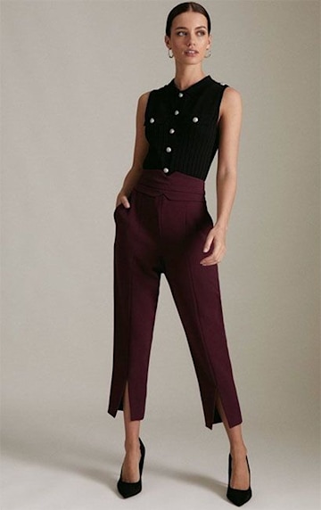Stylish split-front trousers are trending for autumn - it's the ...