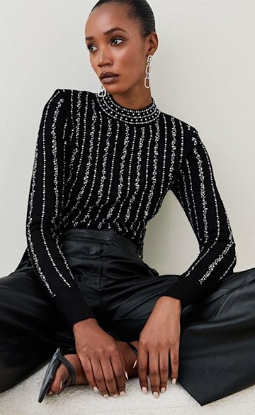It's party season! 11 best embellished jumpers that look chic and cosy ...