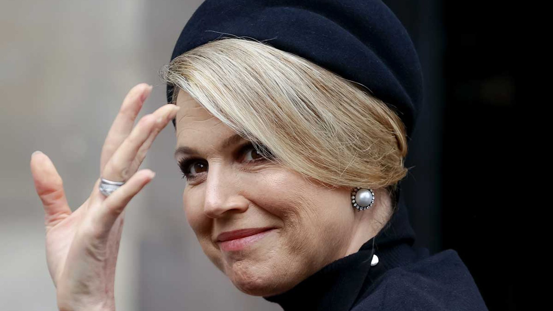 Queen Maxima looks elegant in black for new public outing | HELLO!